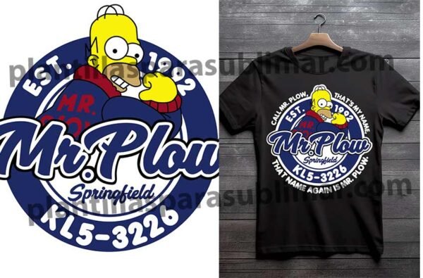 Mr Barredora Homero Vector – Plantillas para sublimar