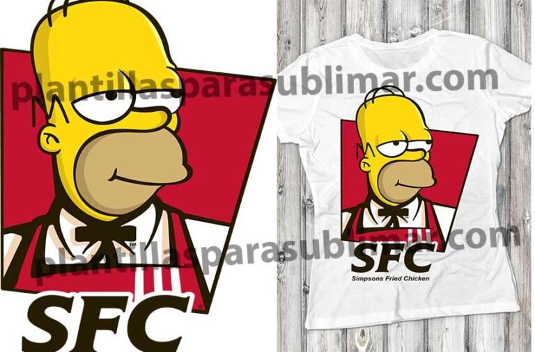 Homero-SFC-Parodia-Vector-plantilla – Plantillas para sublimar