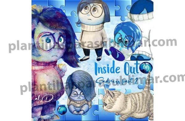 Tristeza-Intensamente2-Clipart-Acuarela – Plantillas para sublimar