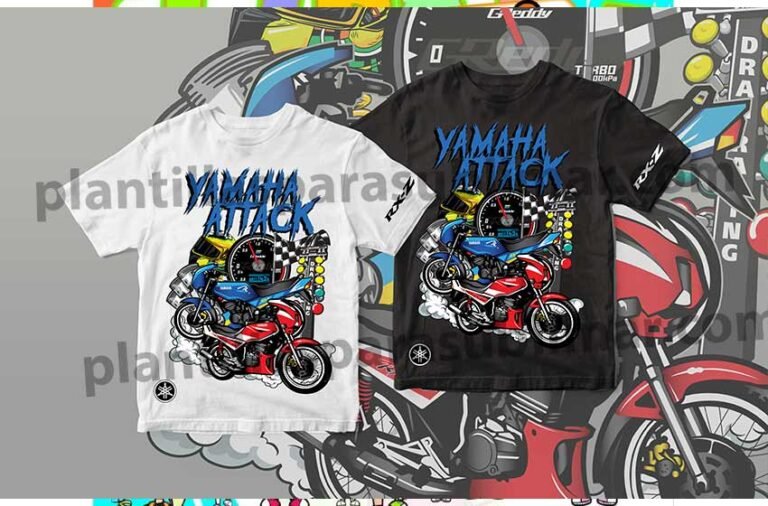 yamaha attack Motos Plantilla playera – Plantillas para sublimar