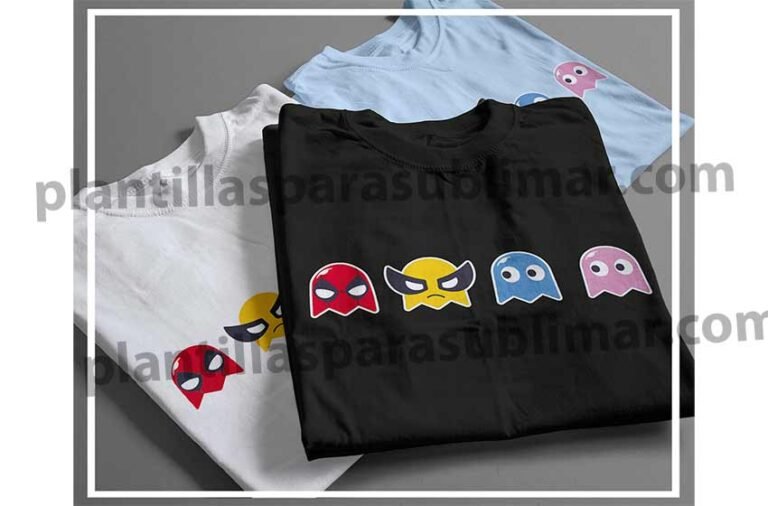 Pacman-Deadpool-Wolverine-Vector – Plantillas para sublimar