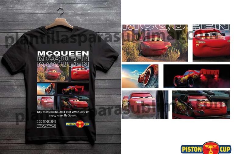 Rayo Mcqueen DTF Sublimacion Playera – Plantillas para sublimar