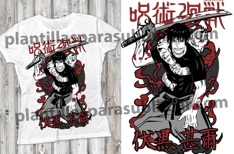 Toji Fushiguro Vector png – Plantillas para sublimar
