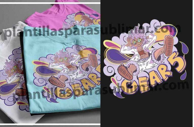 Gear 5 vector Sublimacion DTF – Plantillas para sublimar