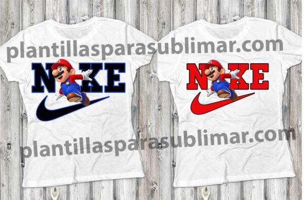 Nike-Mario-Bros-PNG- – Plantillas para sublimar