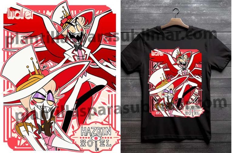 lucifer hazbin hotel vector png – Plantillas para sublimar