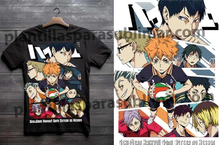 Haikyuu Vector png – Plantillas para sublimar