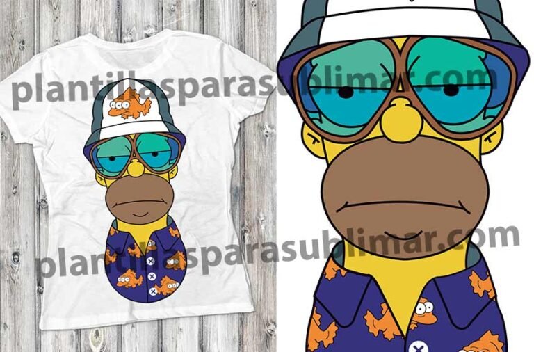 Homero-Lentes-gorra-vector – Plantillas para sublimar