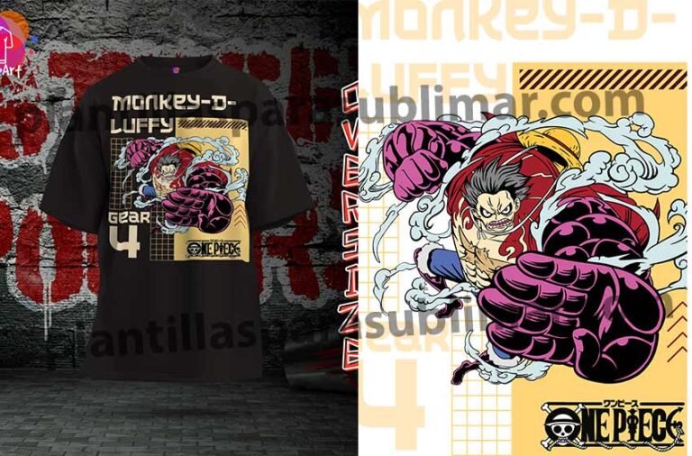 Monkey D Luffy One piece Vector – Plantillas para sublimar