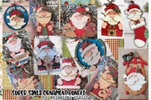 Paquete-Santa-Claus-Corte-laser – Plantillas para sublimar