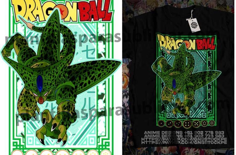 cell-dragon-ball-z-vector – Plantillas para sublimar