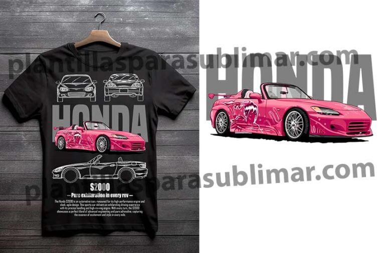 Honda-Rosa-S200-Plantilla-DTF – Plantillas para sublimar