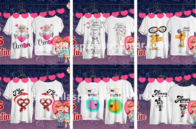 Playeras-duos-san-valentin-parejas – Plantillas para sublimar