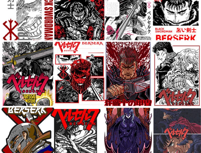 BERSERK ANIME vector – Plantillas para sublimar