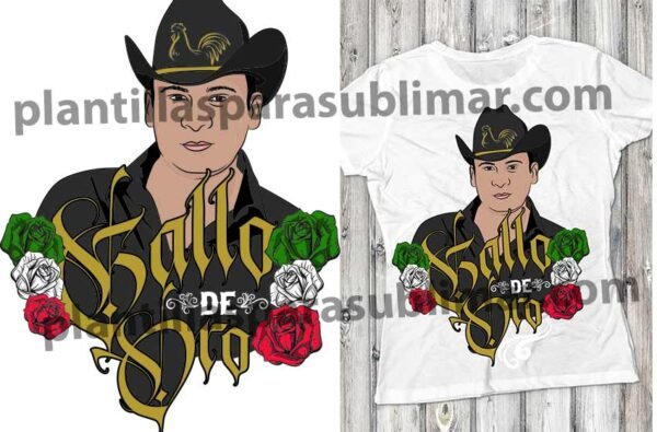 Gallo de oro Valentin Elizalde Vector PDF – Plantillas para sublimar