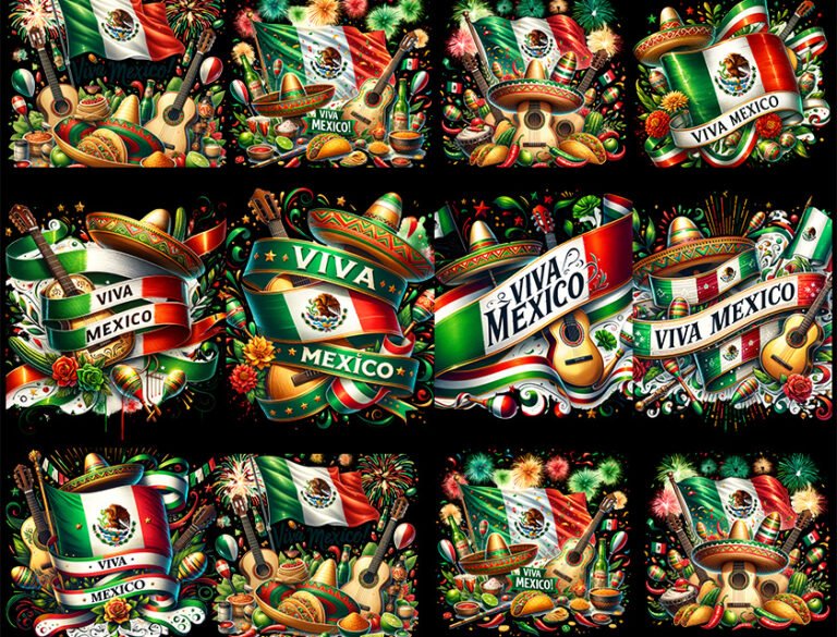 banderas-mexico-9-disenos-png – Plantillas para sublimar