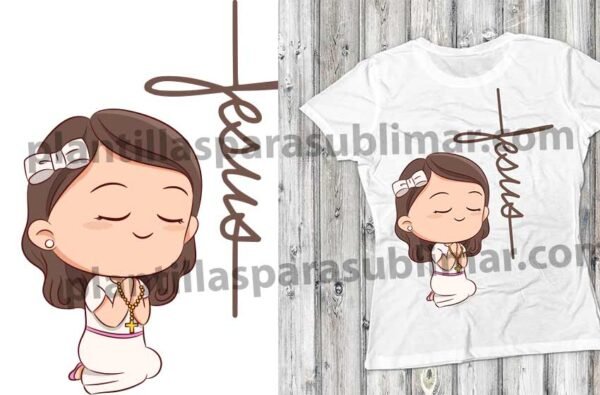 niña-orando-jesus-primera-comunion – Plantillas para sublimar
