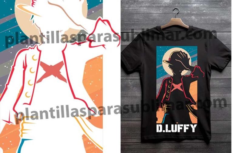 Luffy-siluetas-pdf-vector – Plantillas para sublimar
